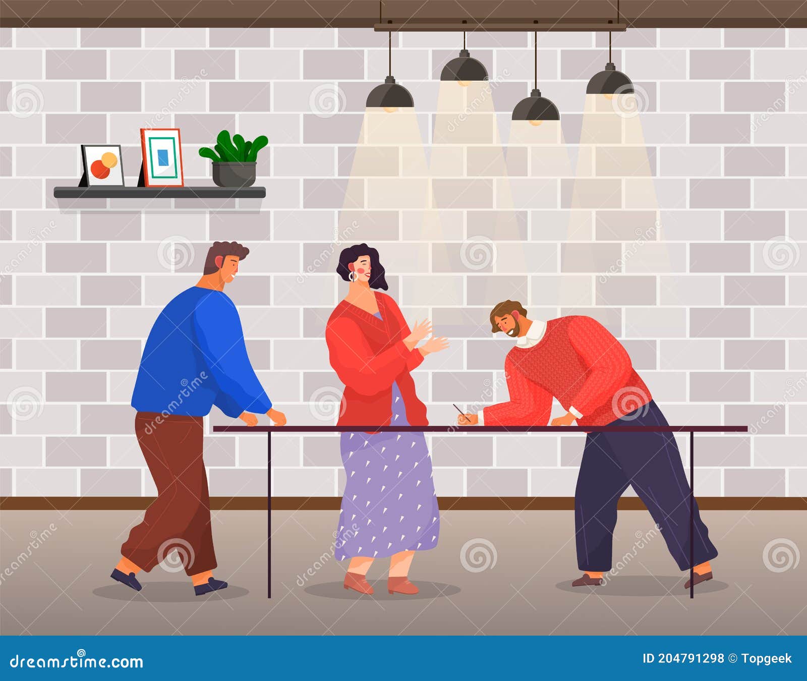 Conference, Business Meeting, Group of Workers Discussing Project ...