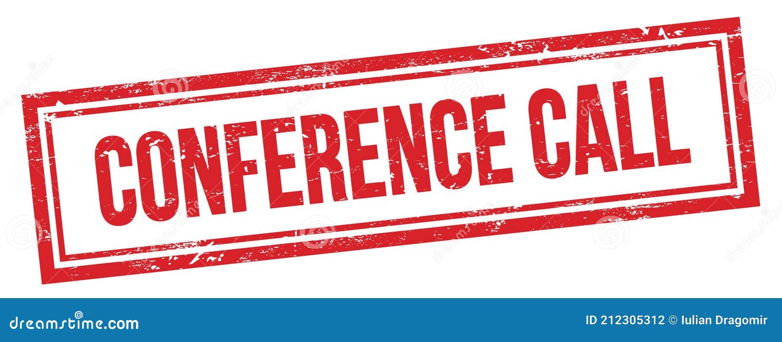 CONFERENCE CALL Text on Red Grungy Vintage Stamp Stock Illustration ...