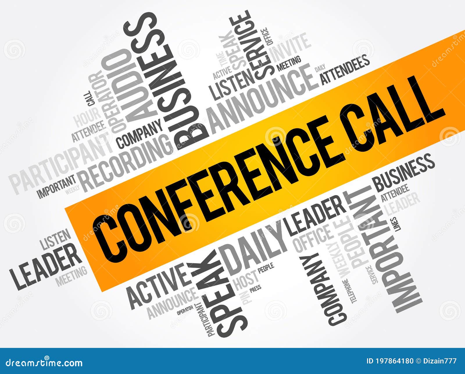 Conference Call Word Cloud Collage, Business Concept Background Stock ...
