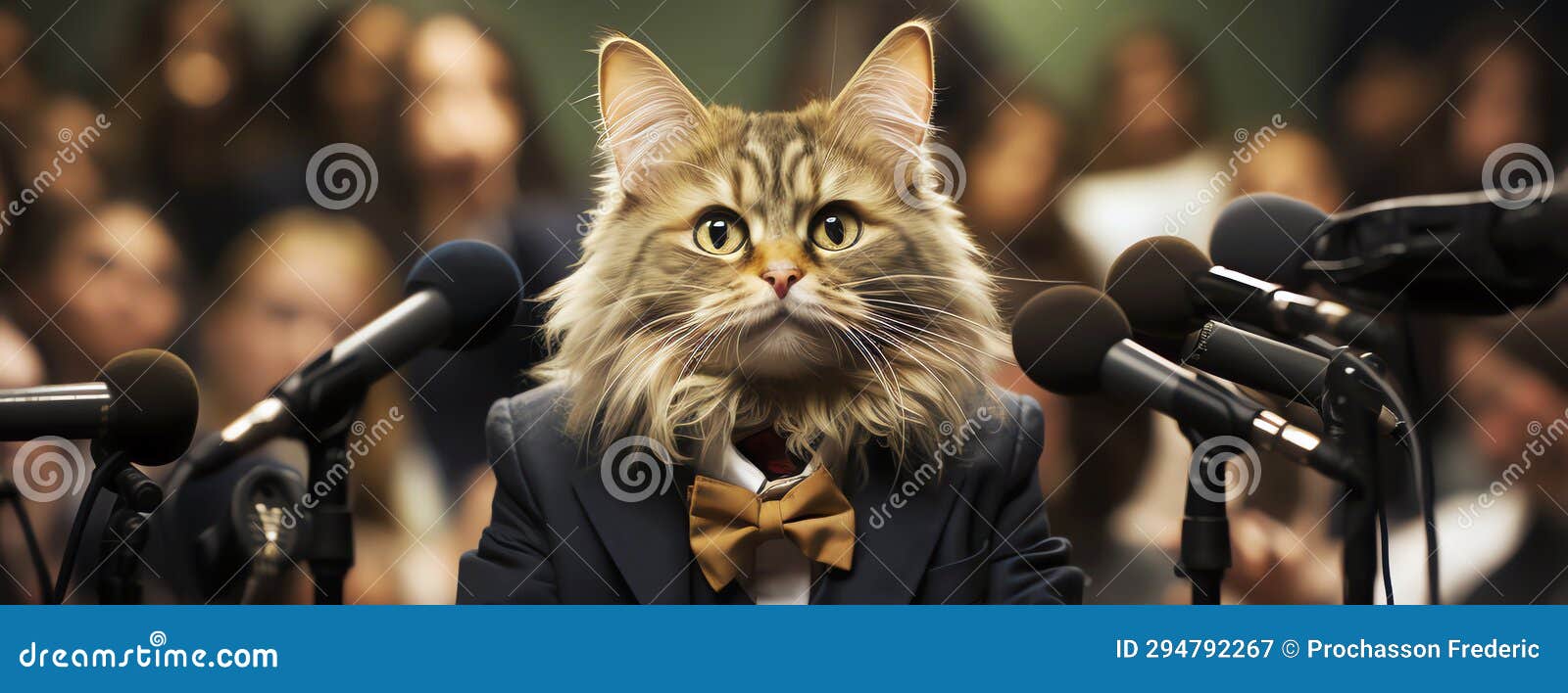 Kitten Judge Wearing A Wig And Robe Is Presiding Over Mice In Courtroom ...