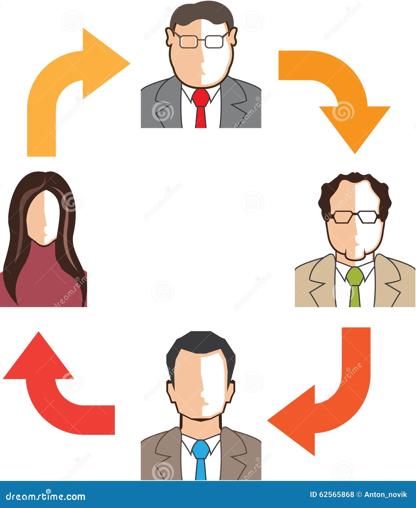 Conference circle Vector stock vector. Illustration of brainstorming ...