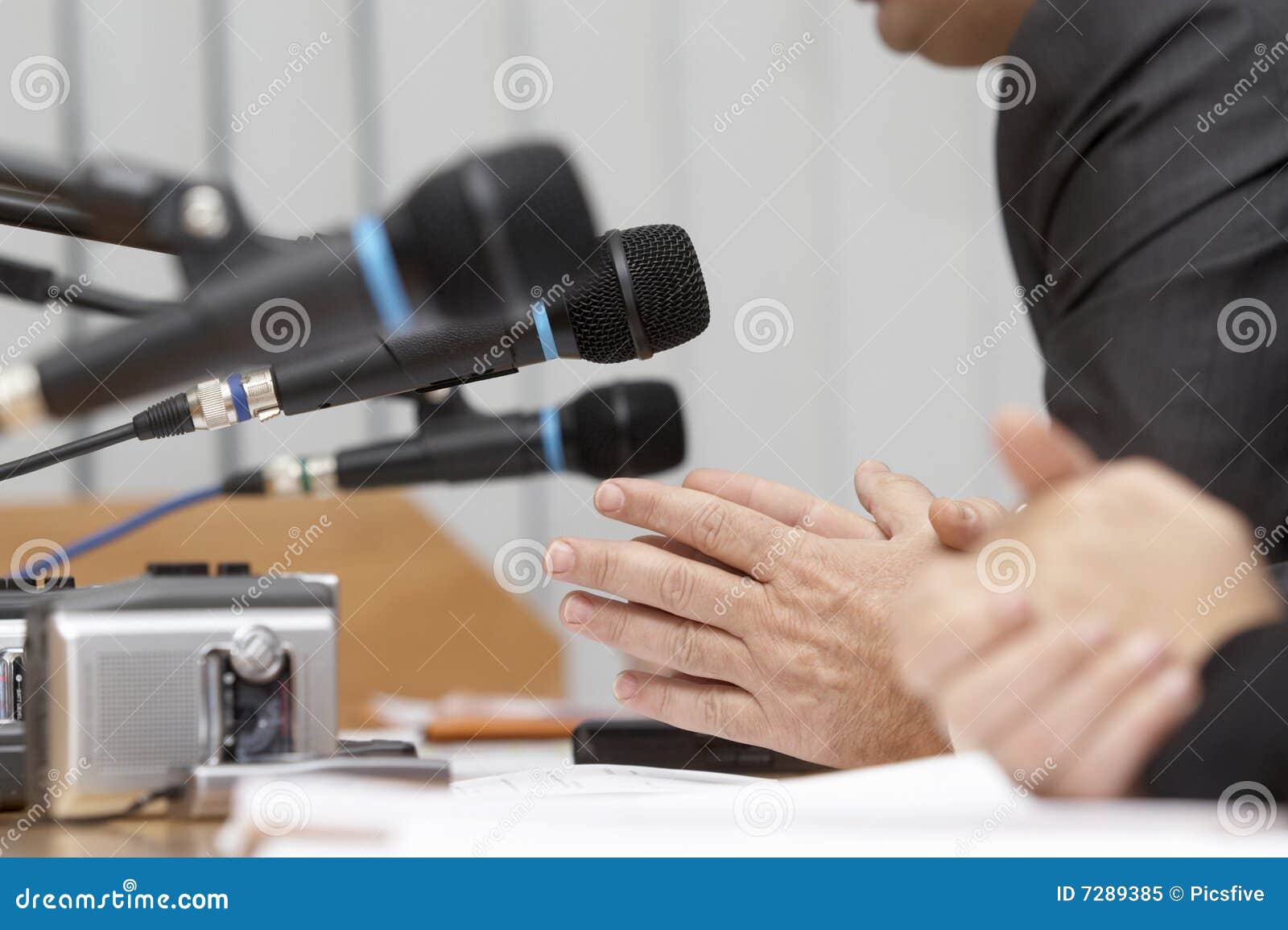 Conference closeup 2 stock image. Image of discussion - 7289385