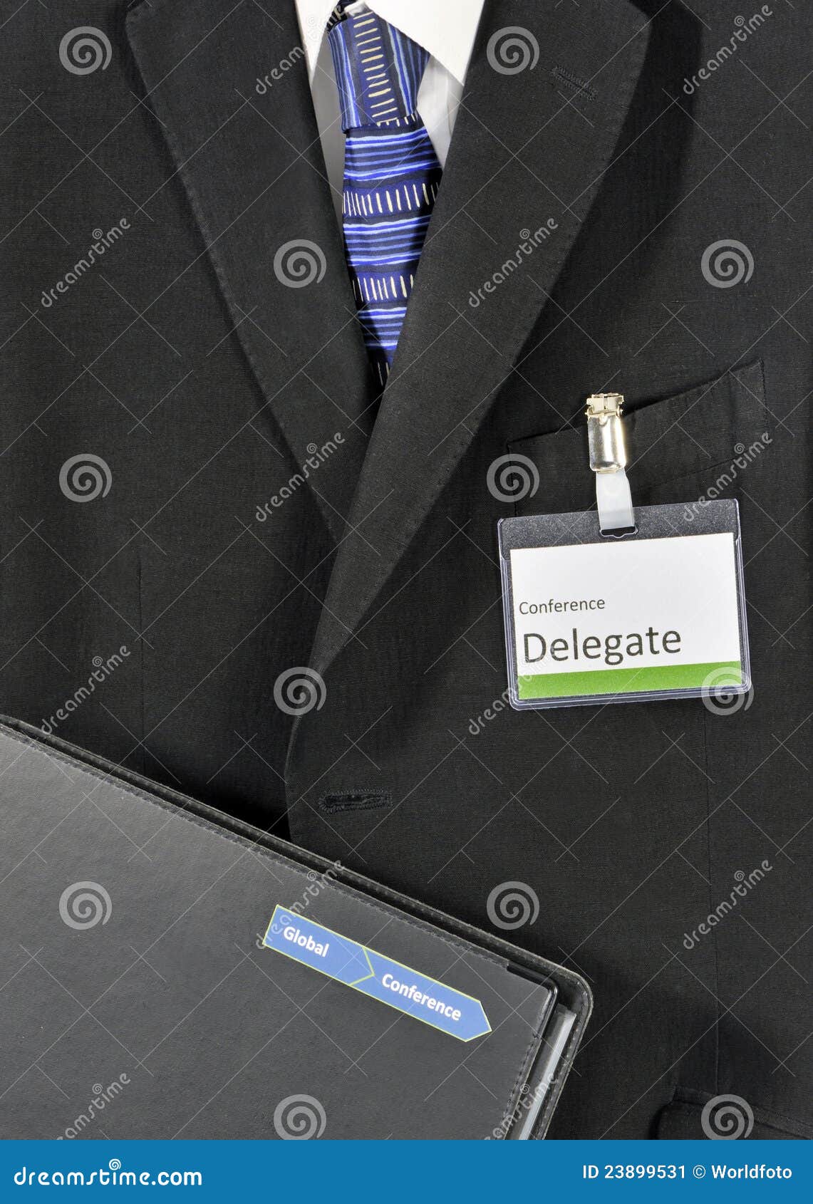Conference Delegate in Suit Stock Image - Image of delegate, badge ...