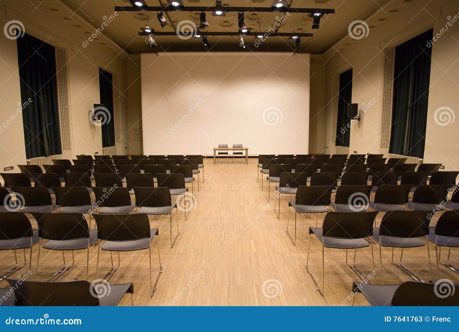 Conference hall stock image. Image of show, seminar, visual - 7641763