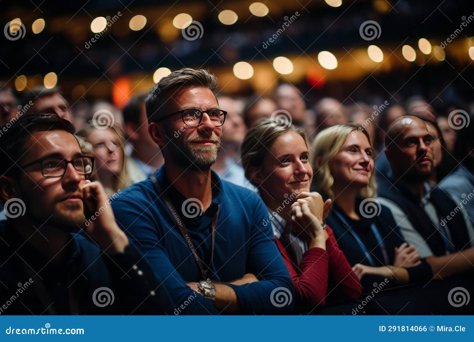 Conference Hall Audience Full of Tech People, Created with Generative ...