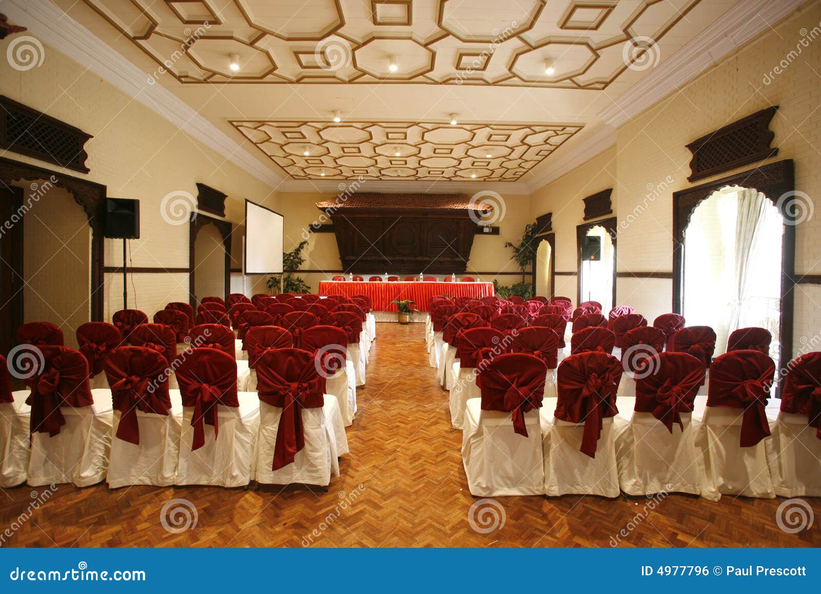 Conference hall in hotel stock photo. Image of comfortable - 4977796