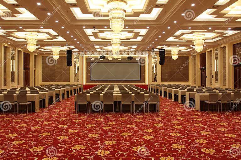 Conference hall in hotel stock photo. Image of inside - 39757414