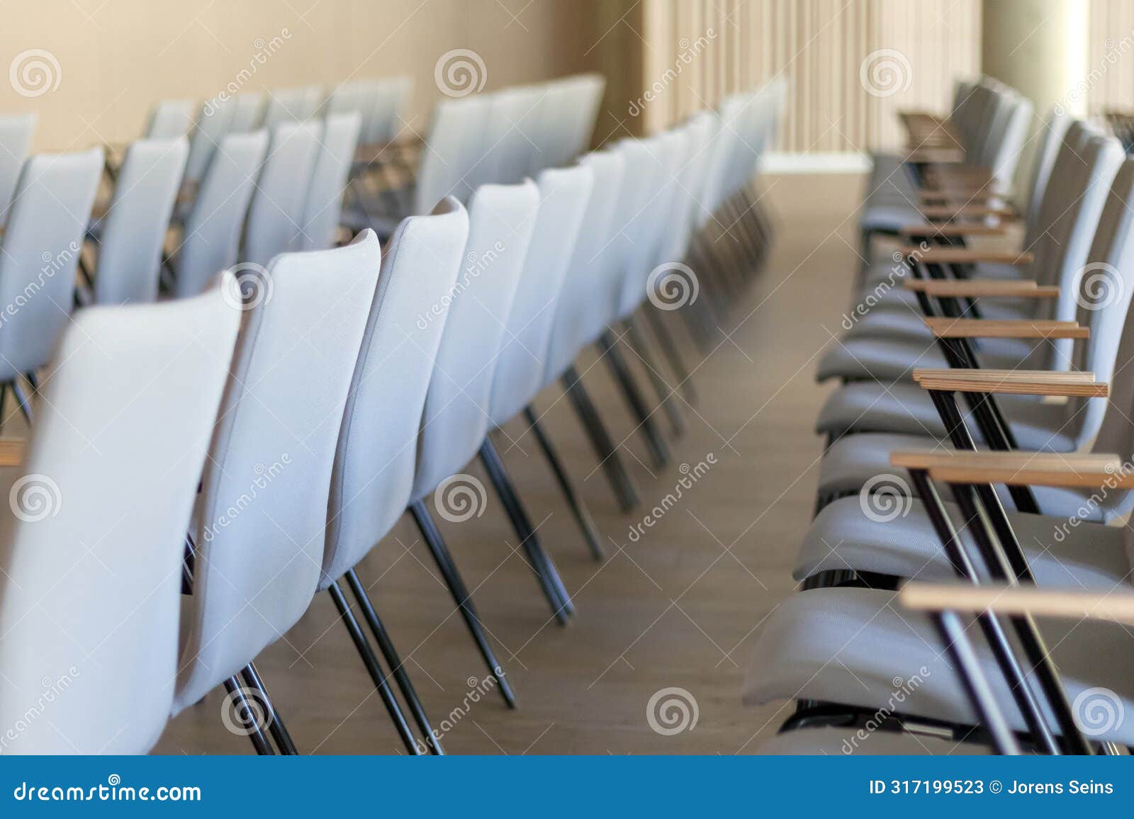 .conference Hall with Row upon Row of Chairs Stock Image - Image of ...