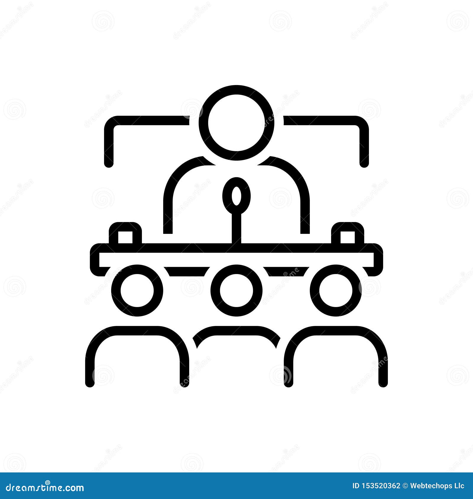 Symposium Black Icon, Vector Sign On Isolated Background. Symposium ...