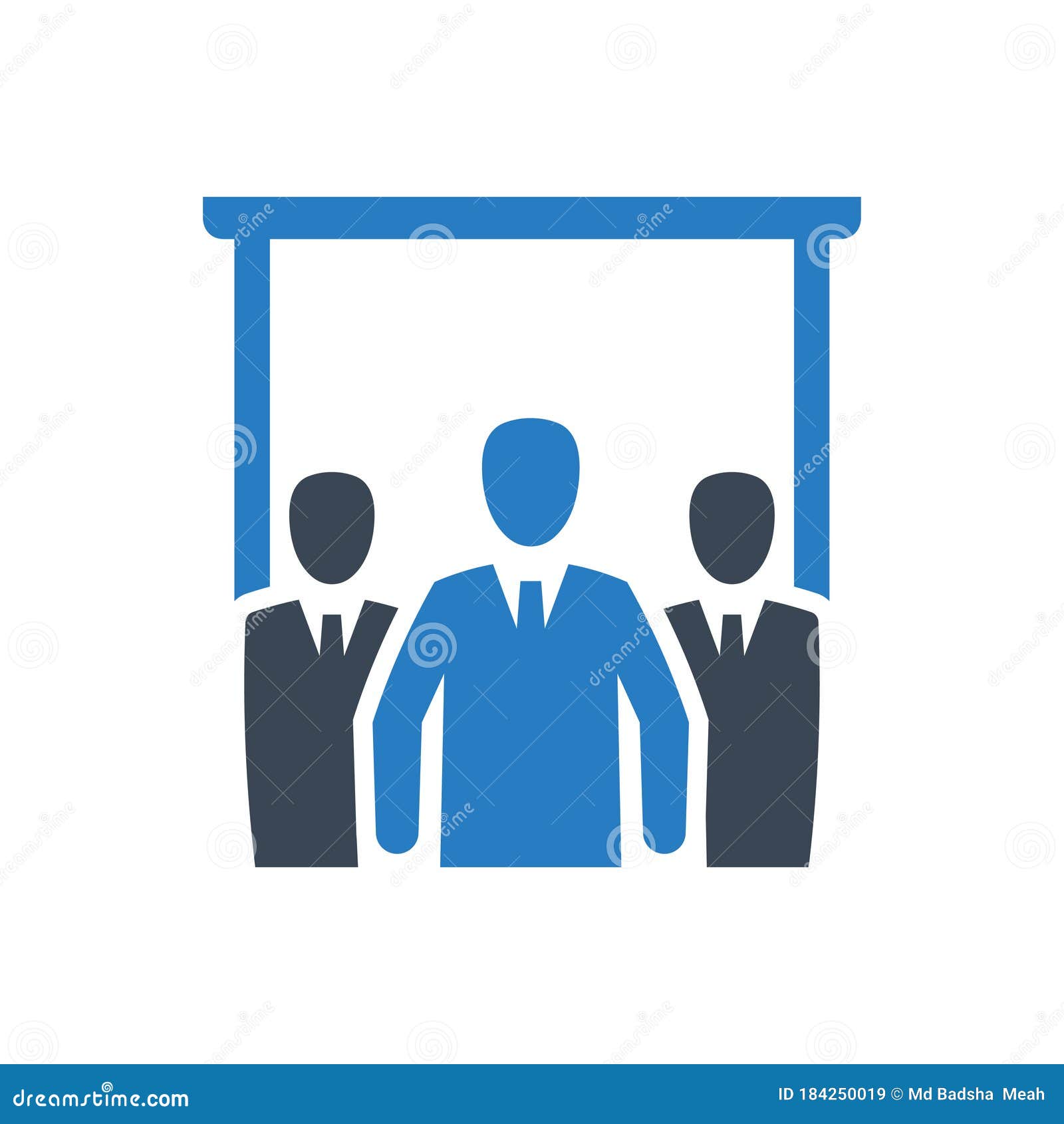 Conference icon stock vector. Illustration of symbol - 184250019