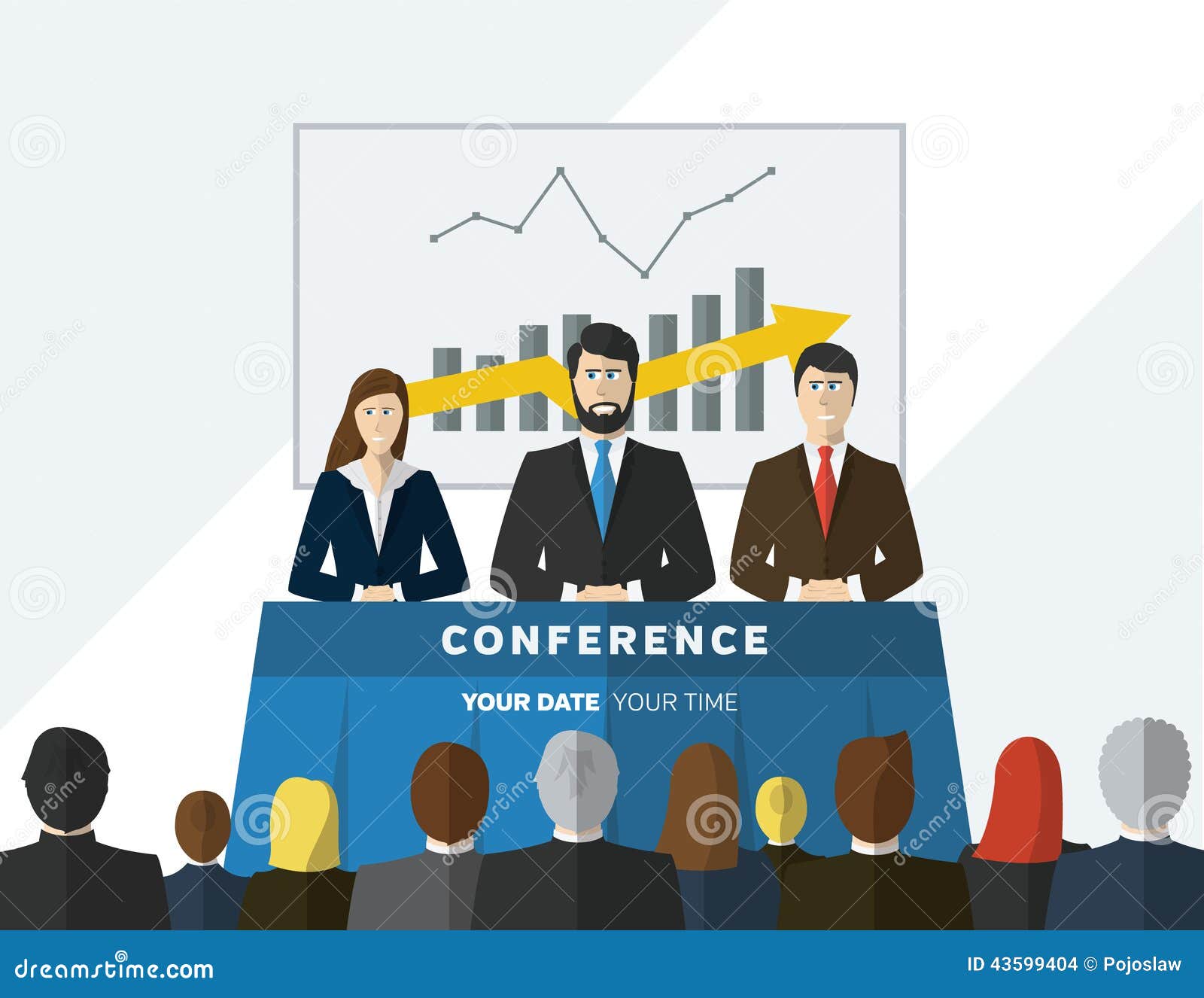 Conference illustration stock illustration. Illustration of graphic ...