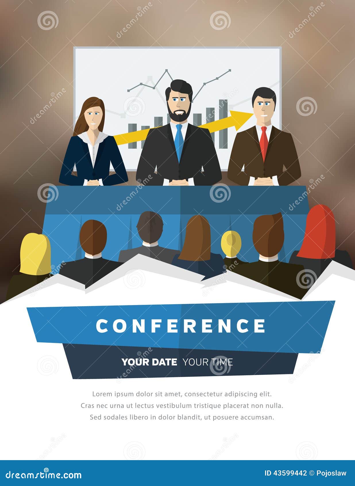 Conference illustration stock illustration. Illustration of invitation ...