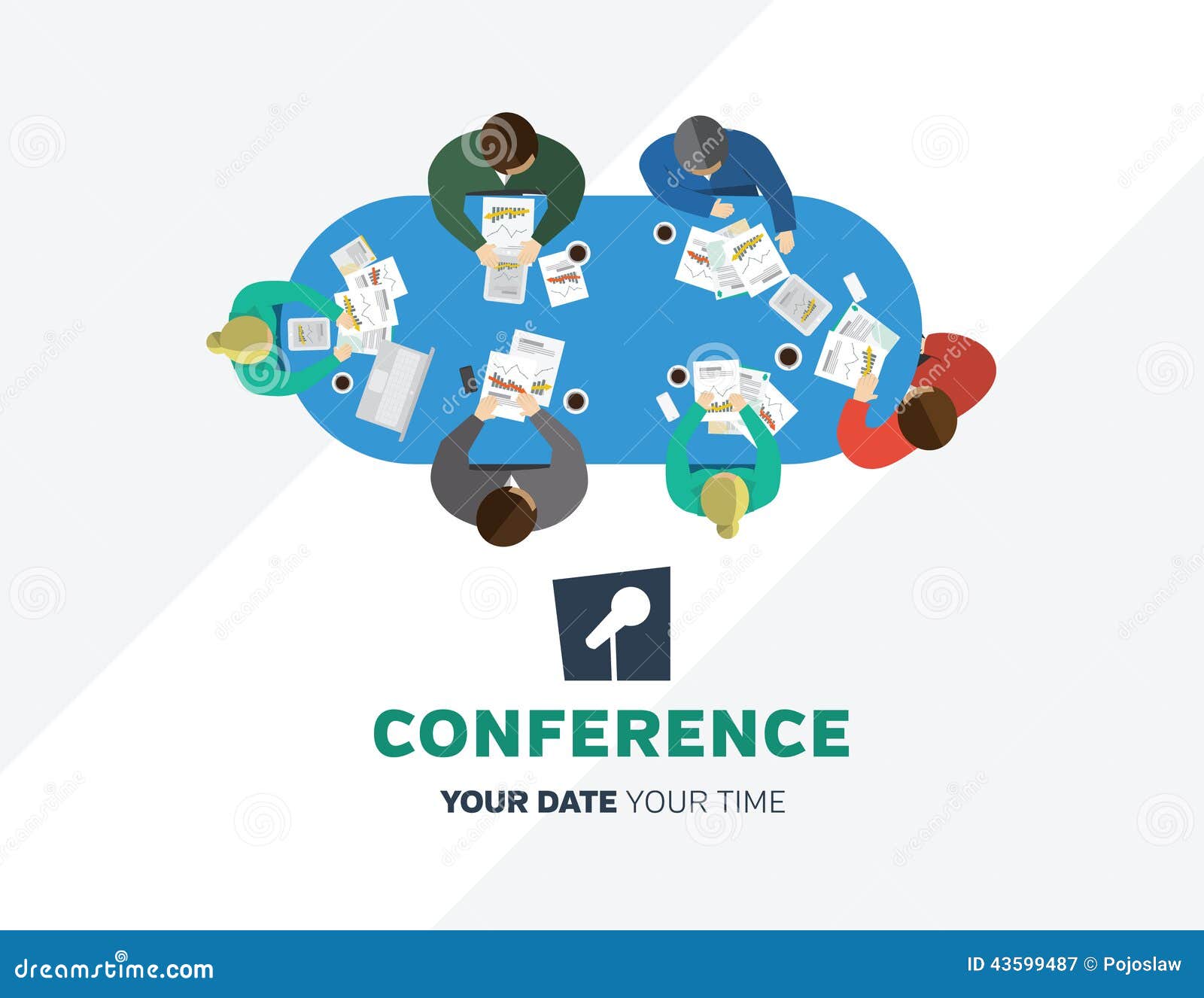 Conference illustration stock illustration. Illustration of creative ...