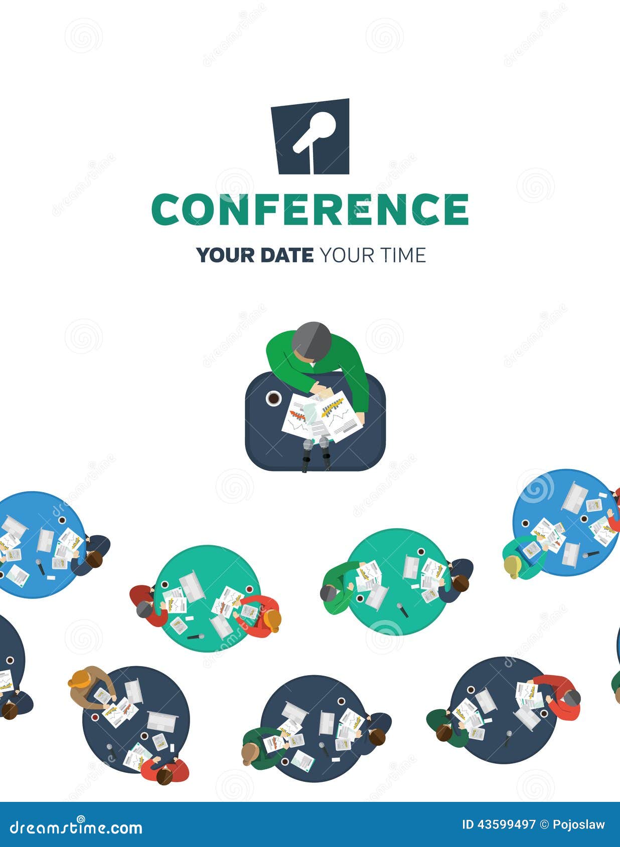 Conference illustration stock illustration. Illustration of concept ...
