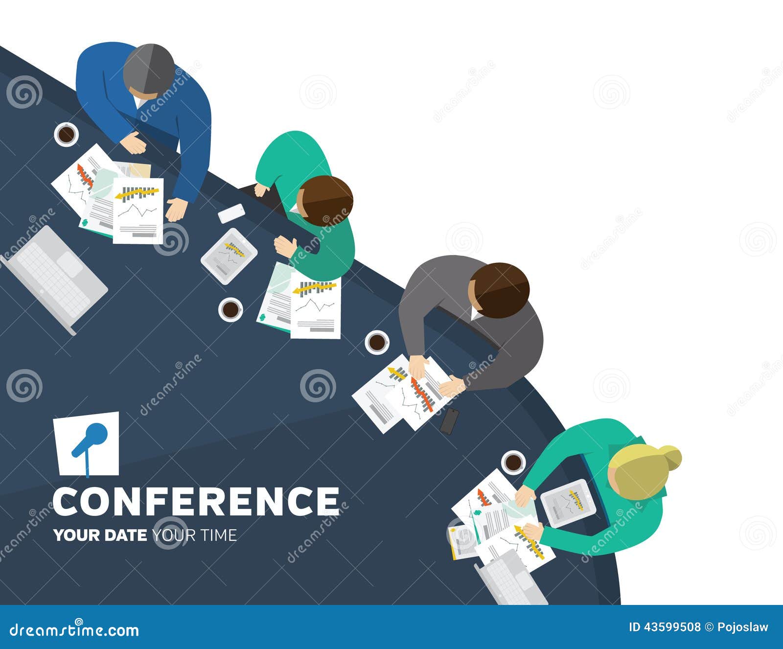 Conference illustration stock illustration. Illustration of design ...