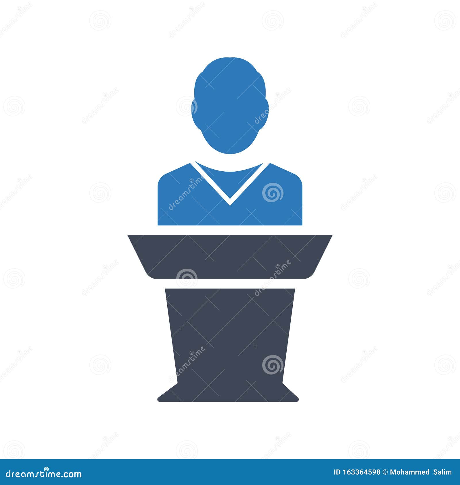 Business Conference, Lecture, Speaker Icon Stock Vector - Illustration ...