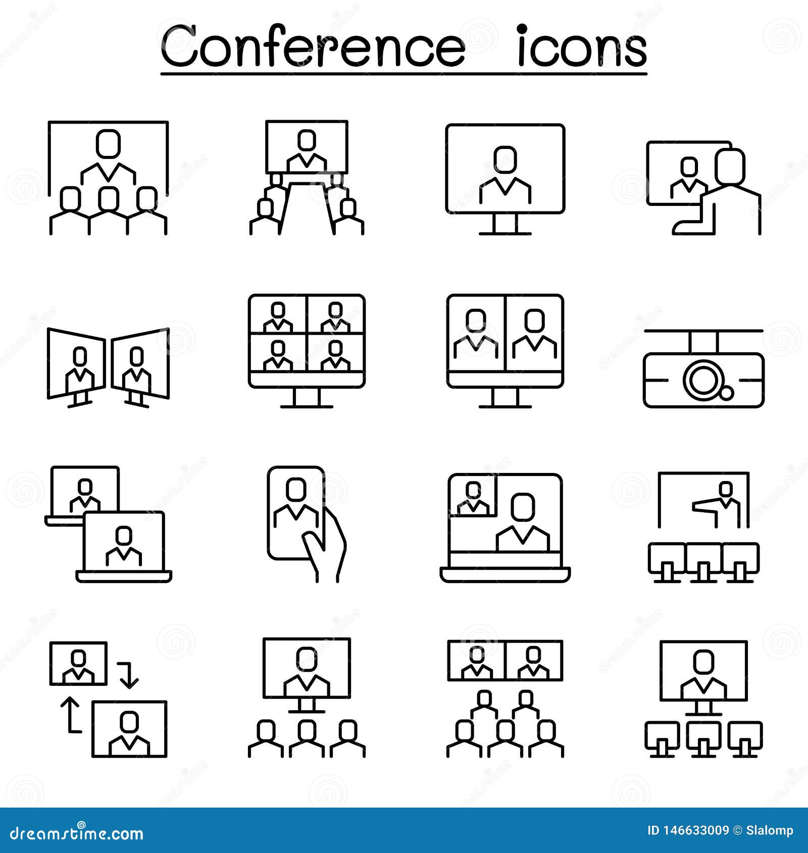 Seminar Icon Vector Male Person On Podium Symbol For Public Speech With ...