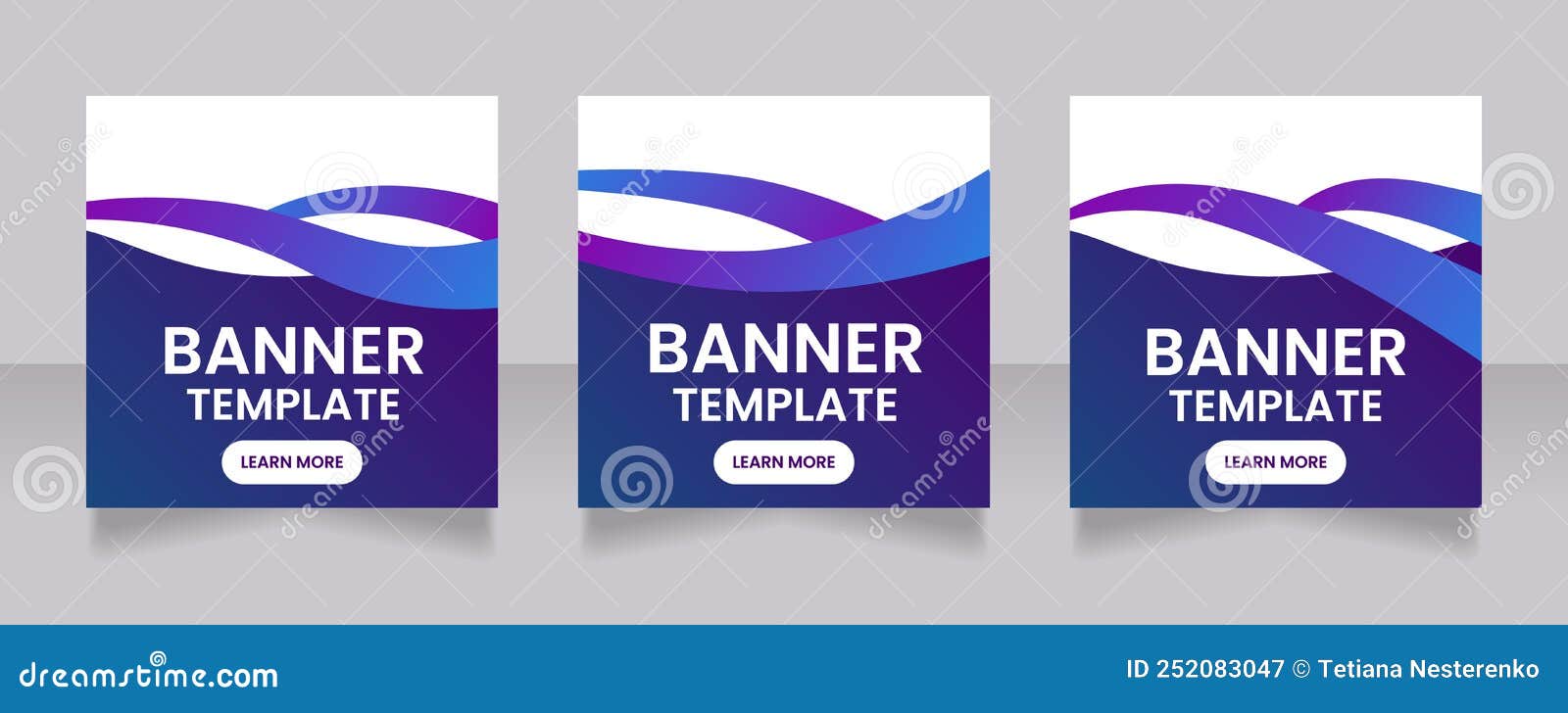 Conference Organization Service Web Banner Design Template Stock Vector ...