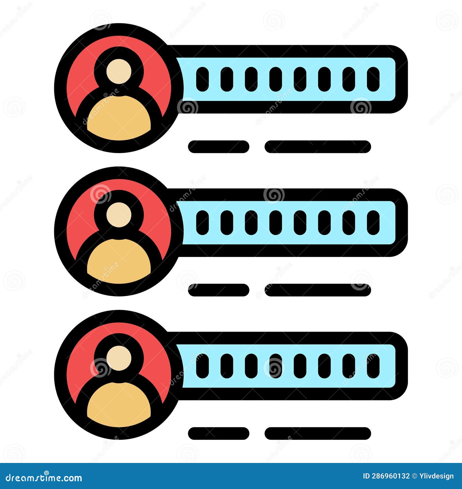 Conference Participants Icon Vector Flat Stock Illustration ...