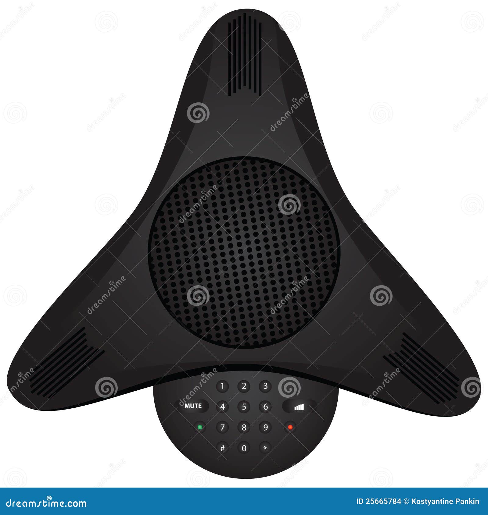 Conference Phone stock vector. Illustration of digital - 25665784