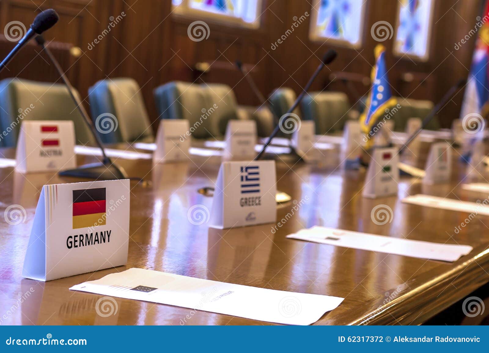 Conference place card stock photo. Image of seat, europian - 62317372