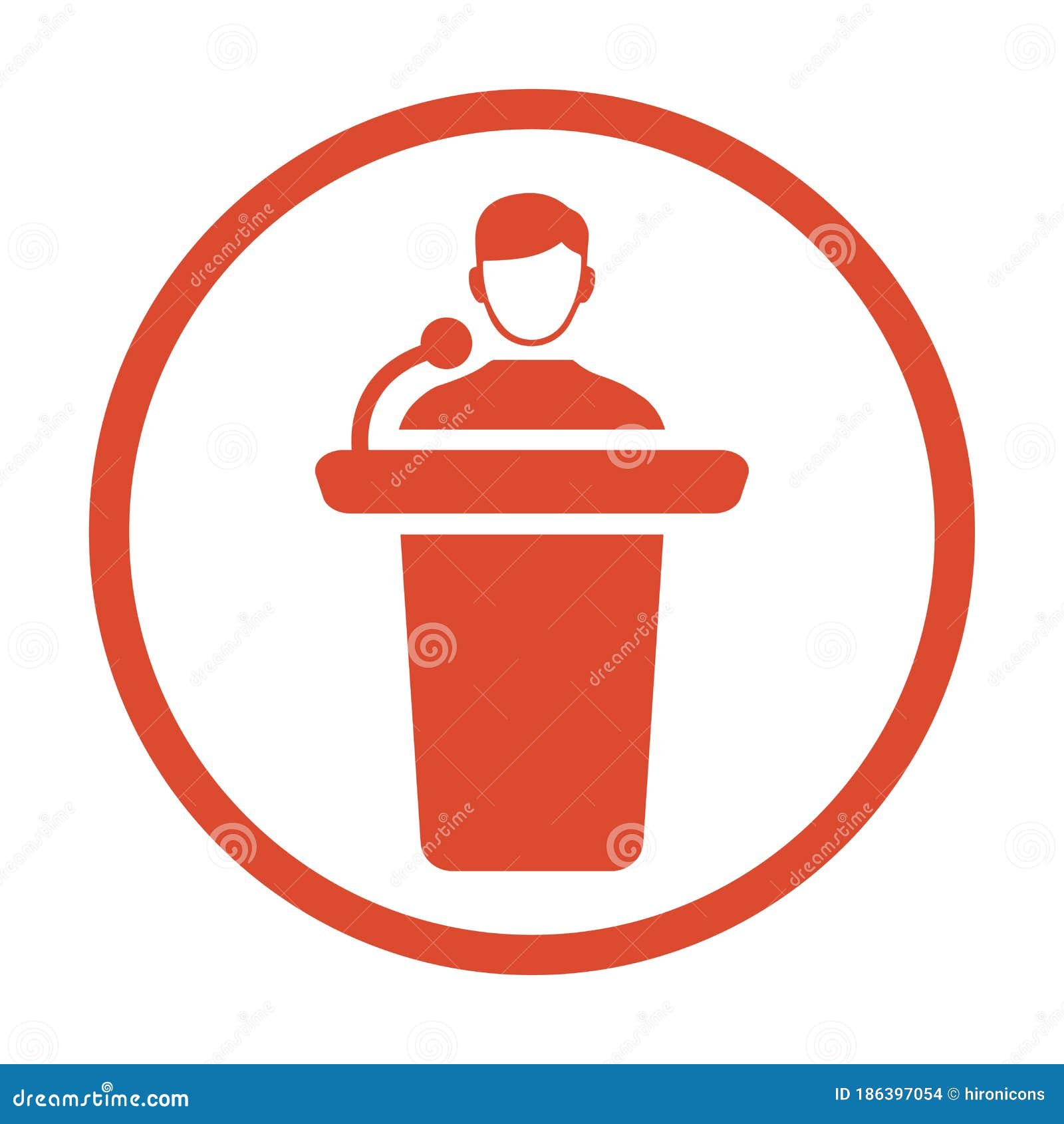 Conference Presentation Icon Design, Presenter, Speaker Stock Vector ...
