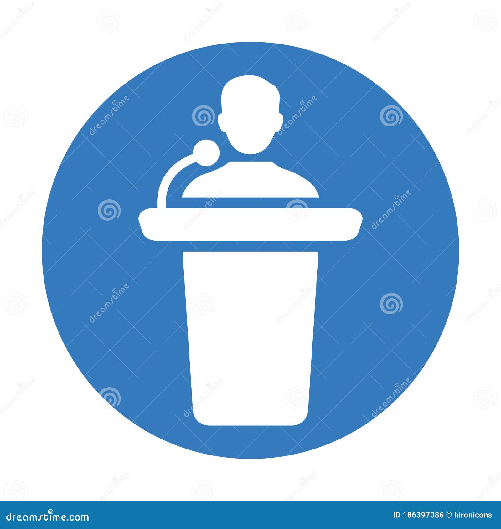 Conference Presentation Icon, Presenter, Speaker Vector Stock Vector ...