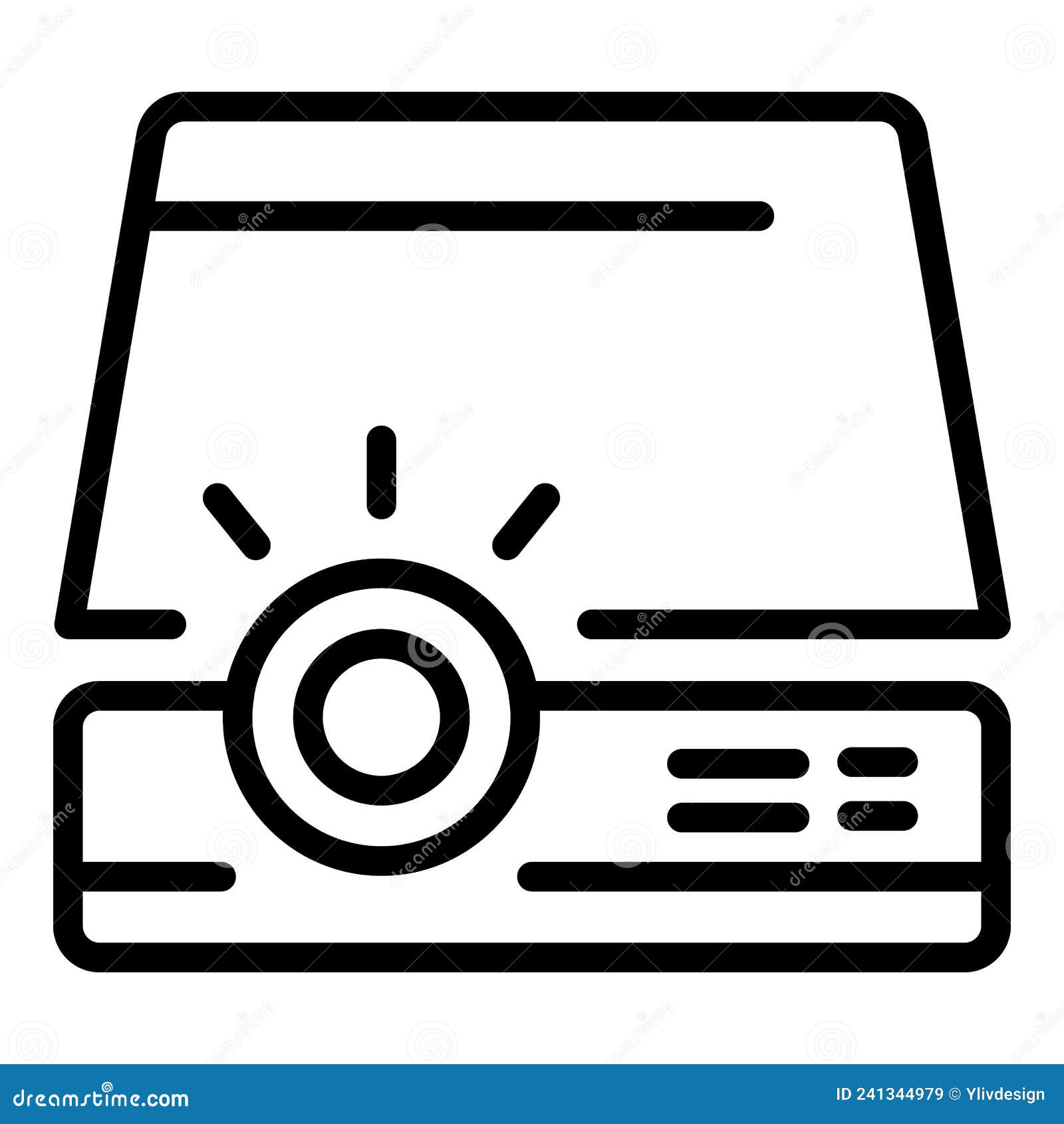 Conference Projector Icon Outline Vector. Office Business Stock Vector ...