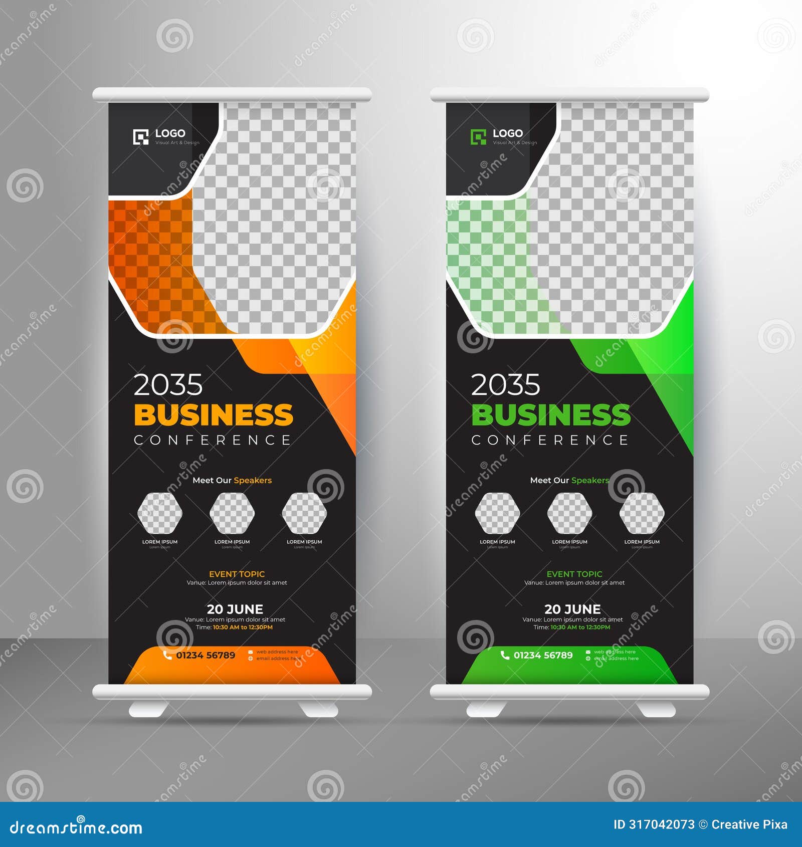 Business Conference Rollup Banner Design Template, Conference Rollup ...