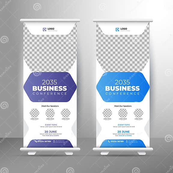 Business Conference Rollup Banner Design Template, Conference Rollup ...