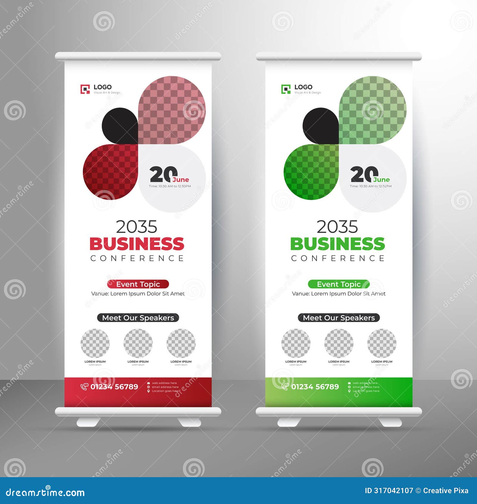 Business Conference Rollup Banner Design Template, Conference Rollup ...