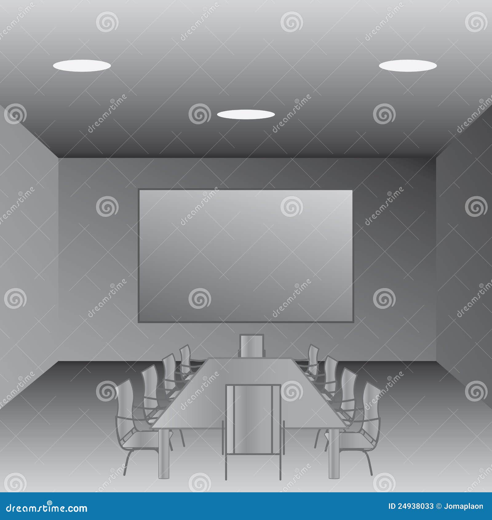 Conference room stock vector. Illustration of hall, interior - 24938033