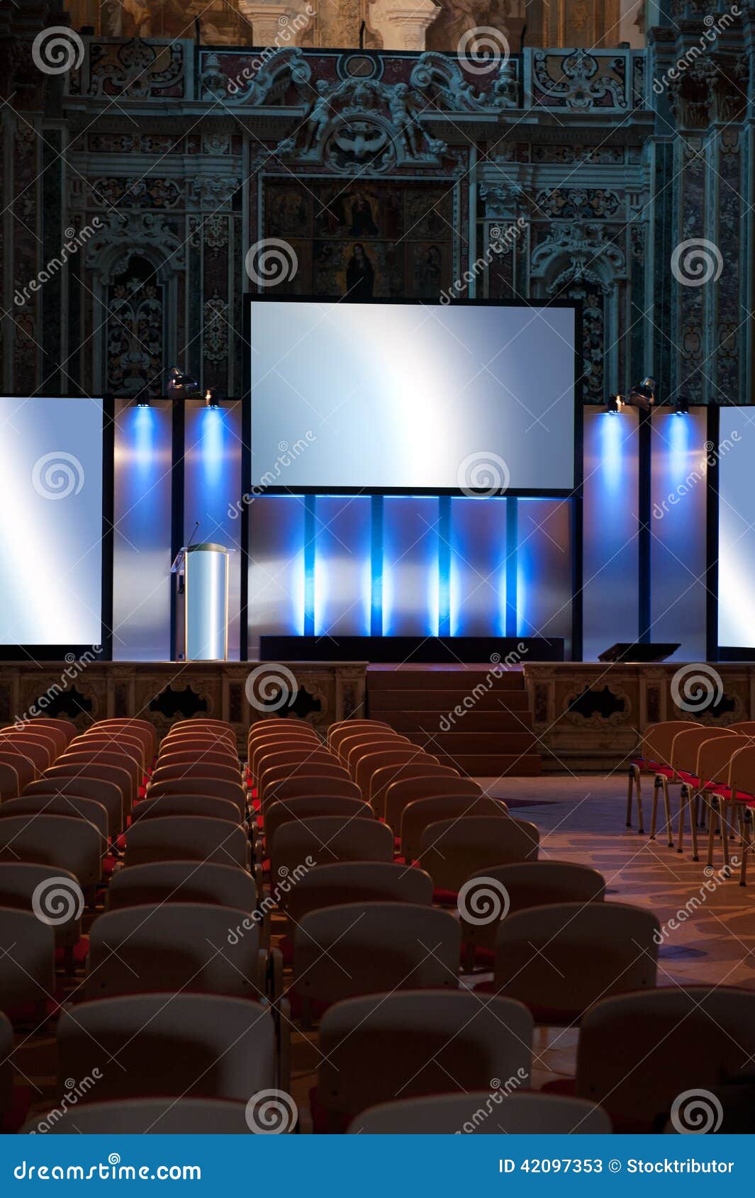 Conference room stock image. Image of lighting, conference - 42097353