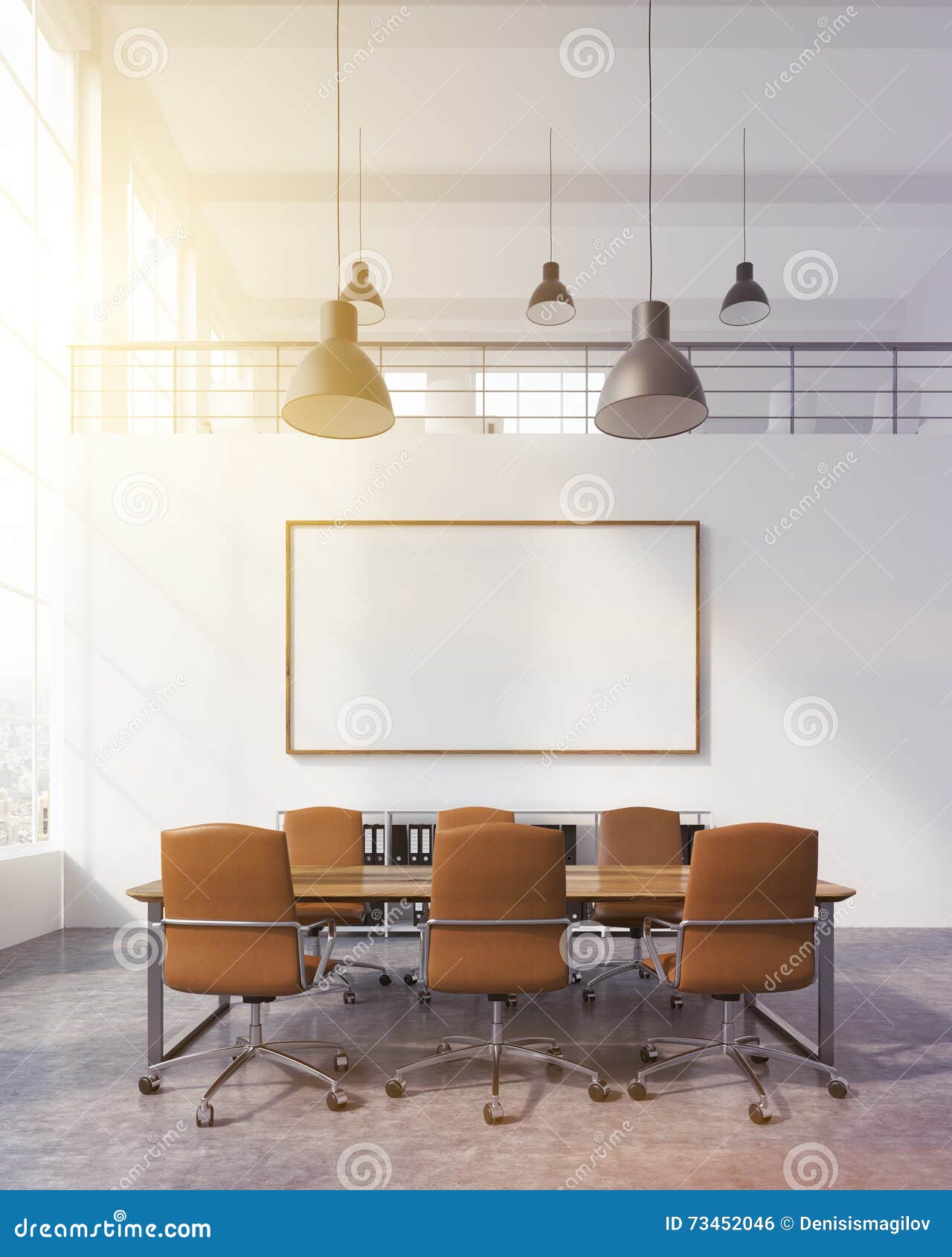 Conference room front view stock illustration. Illustration of ...