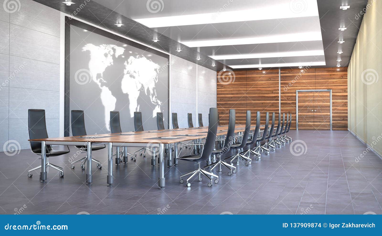 Conference room interior stock photo. Image of light - 137909874