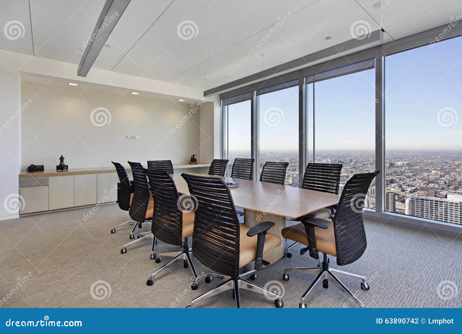 Conference Room in Office Building Stock Photo - Image of decorate ...