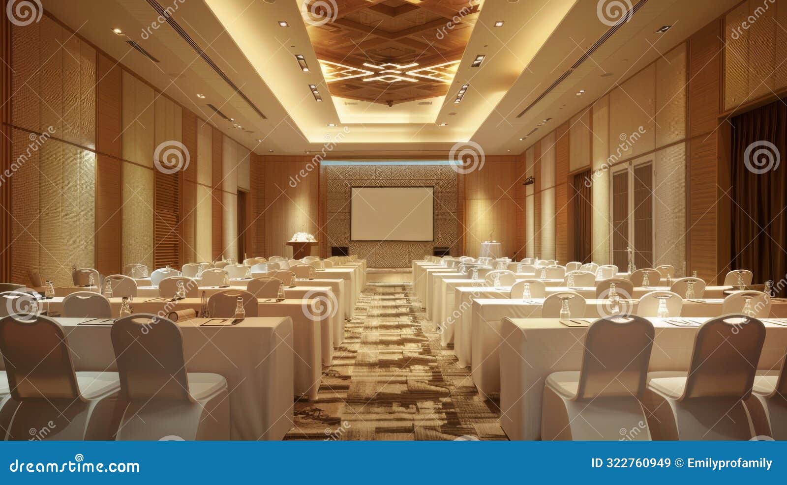 Conference Room Setup in Modern Hotel Stock Image - Image of seminar ...