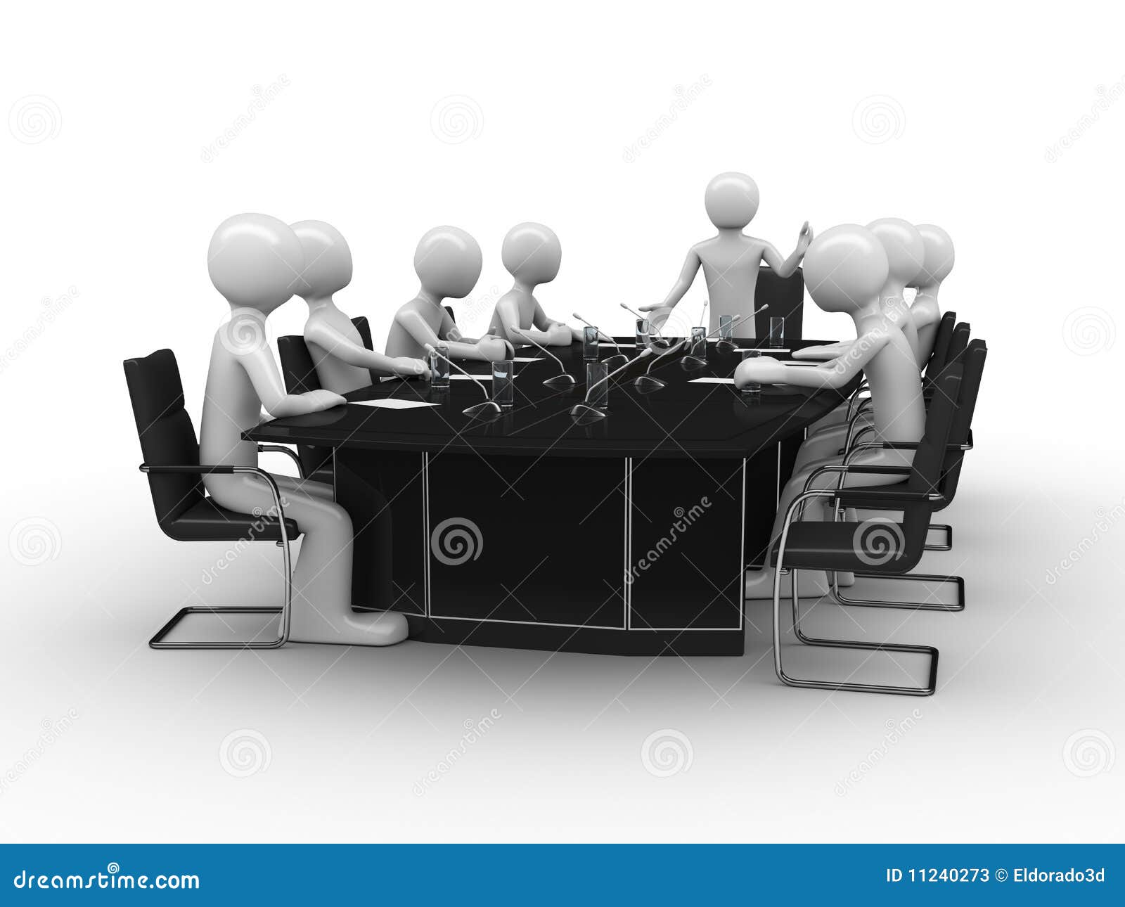 Conference Room With People Clipart Image