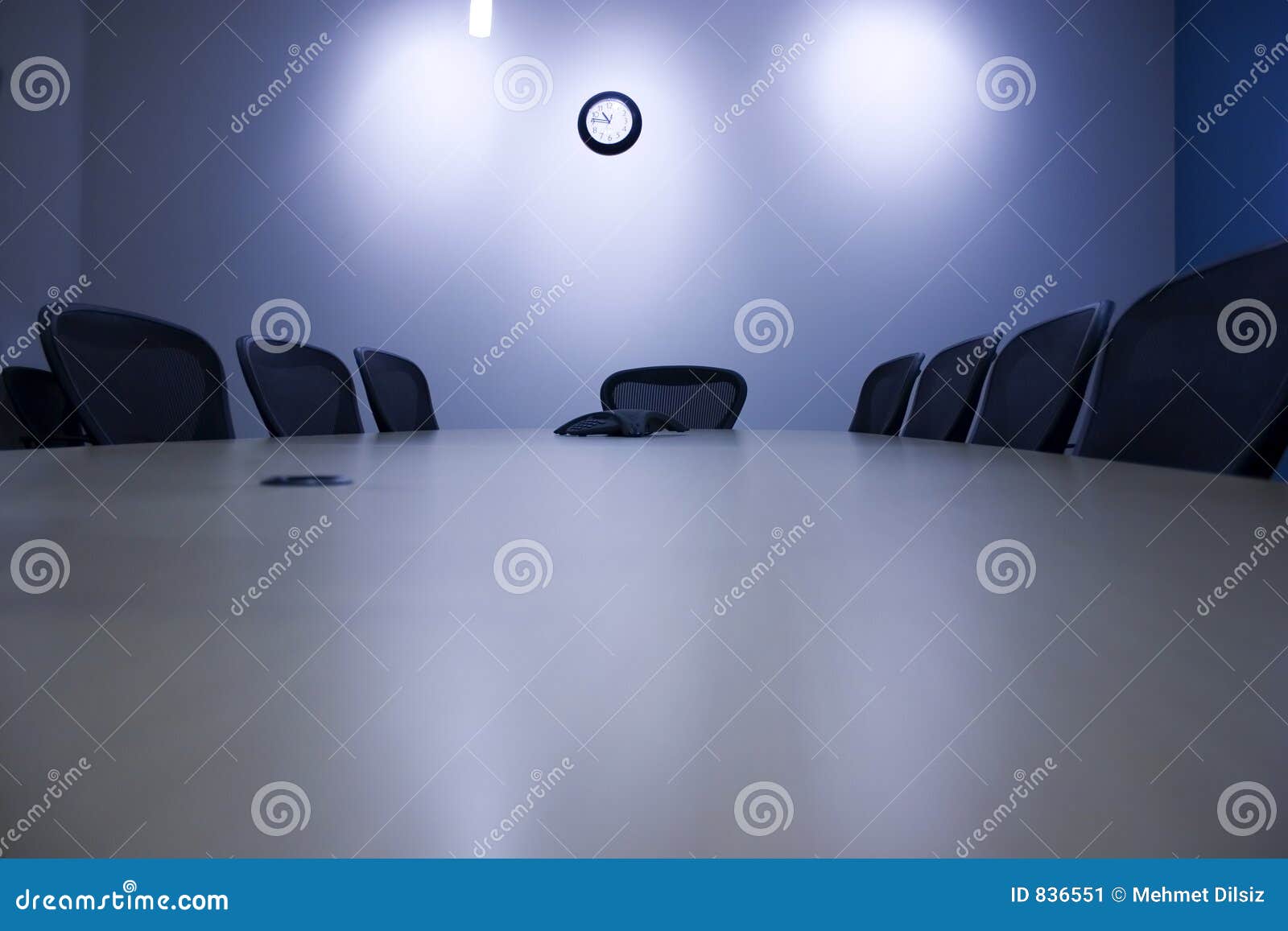 Conference Room - Table View Stock Image - Image of callcenter, office ...