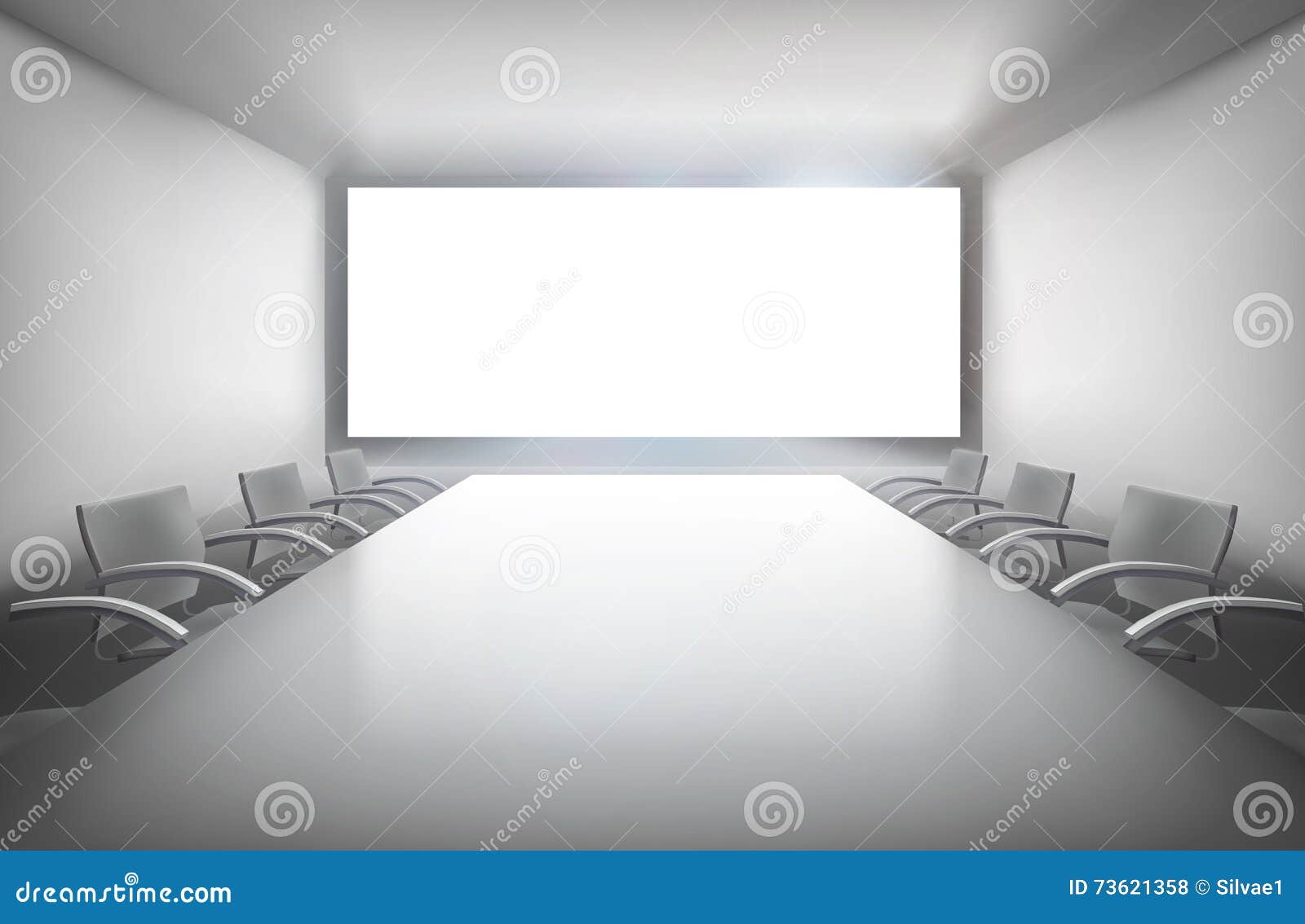 Conference Room. Vector Illustration. Stock Vector - Illustration of ...