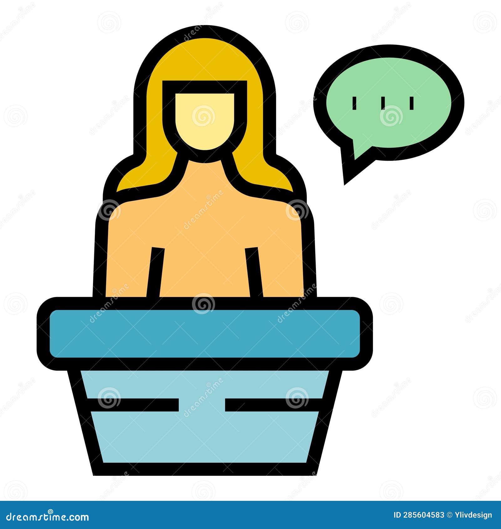 Conference Speaker Icon Vector Flat Stock Vector - Illustration of flat ...