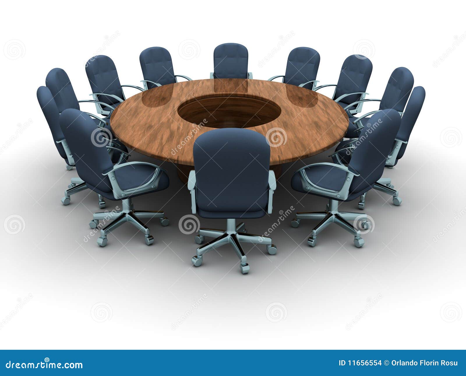 Conference table stock illustration. Illustration of round - 11656554