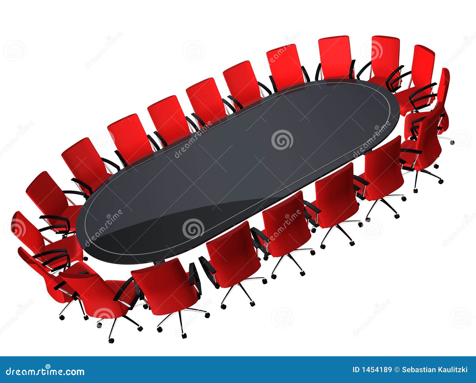 Conference table stock illustration. Illustration of executive - 1454189