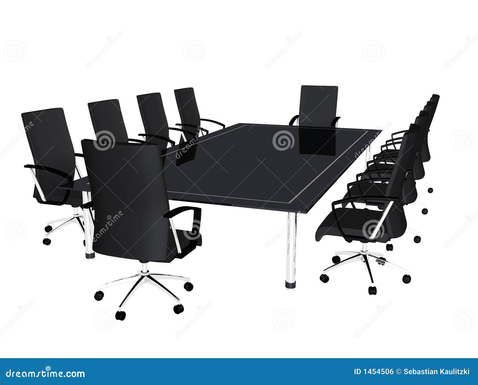 Conference table stock illustration. Illustration of talk - 1454506