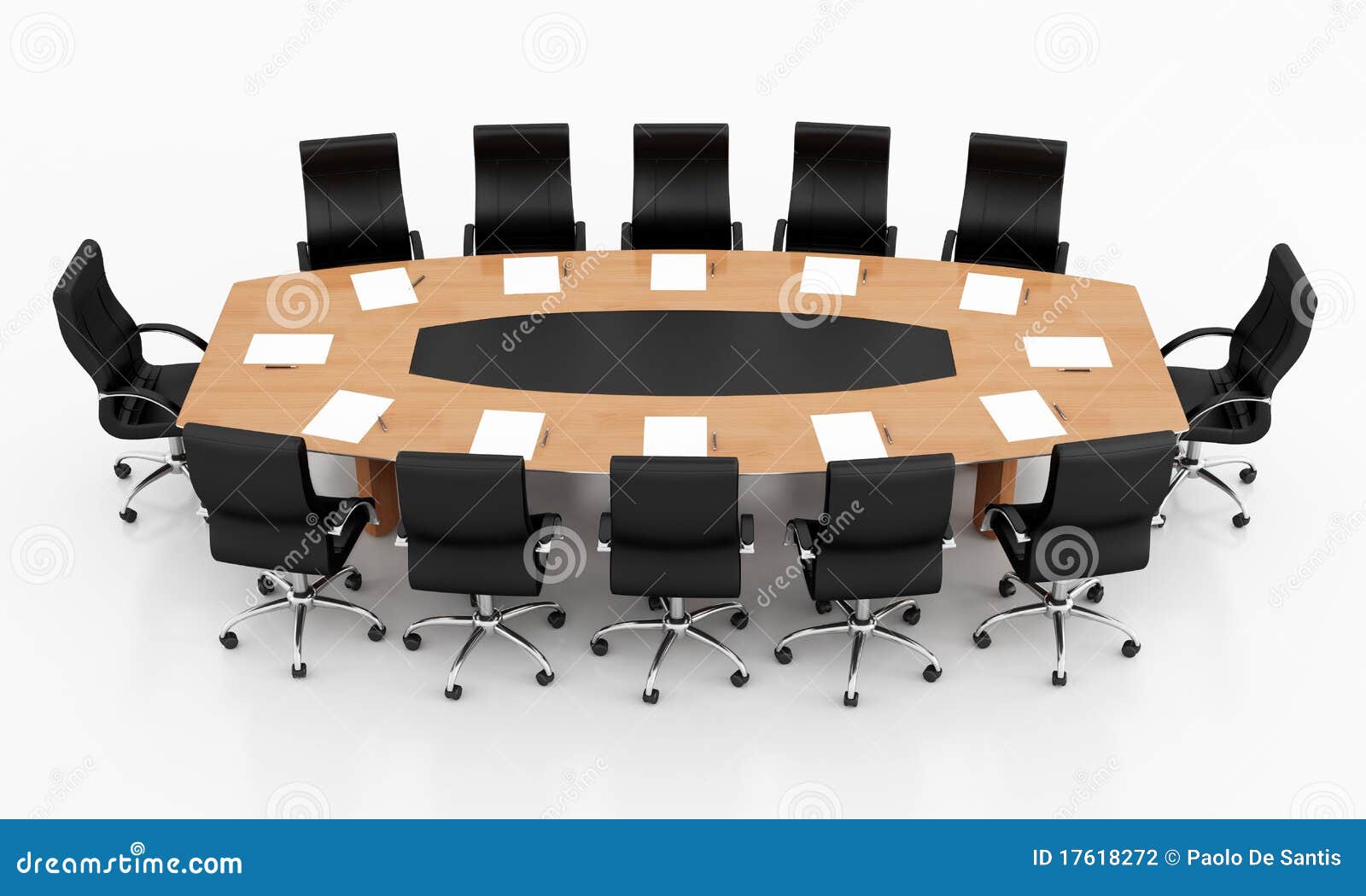 Conference table stock illustration. Illustration of commercial - 17618272