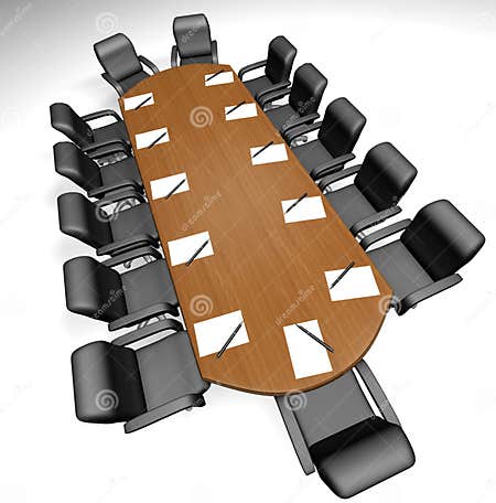 Conference table stock illustration. Illustration of business - 407351