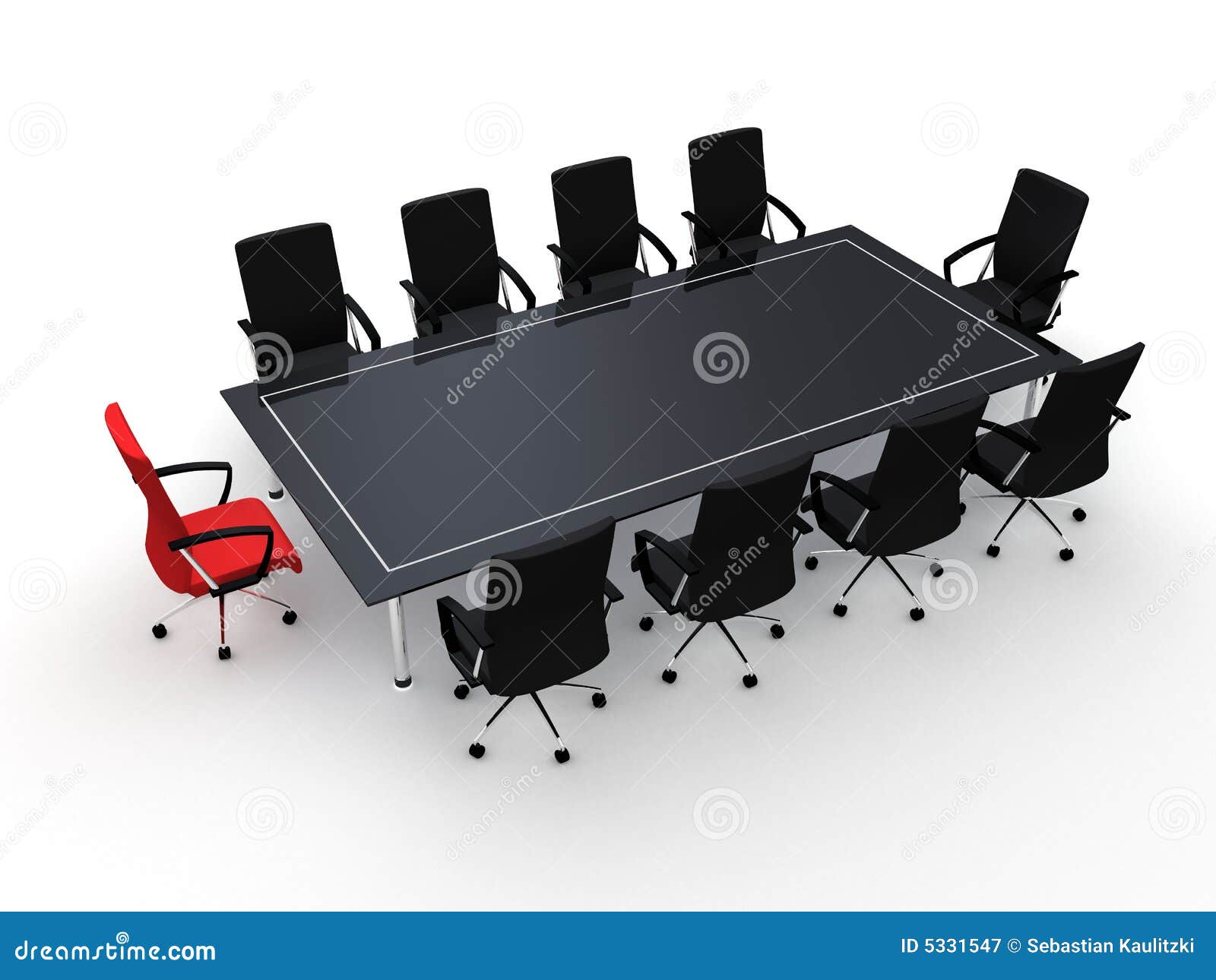 Conference table stock illustration. Illustration of contemplation ...
