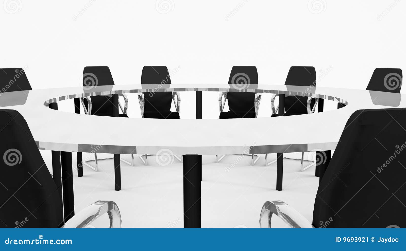 Conference Table stock illustration. Illustration of empty - 9693921
