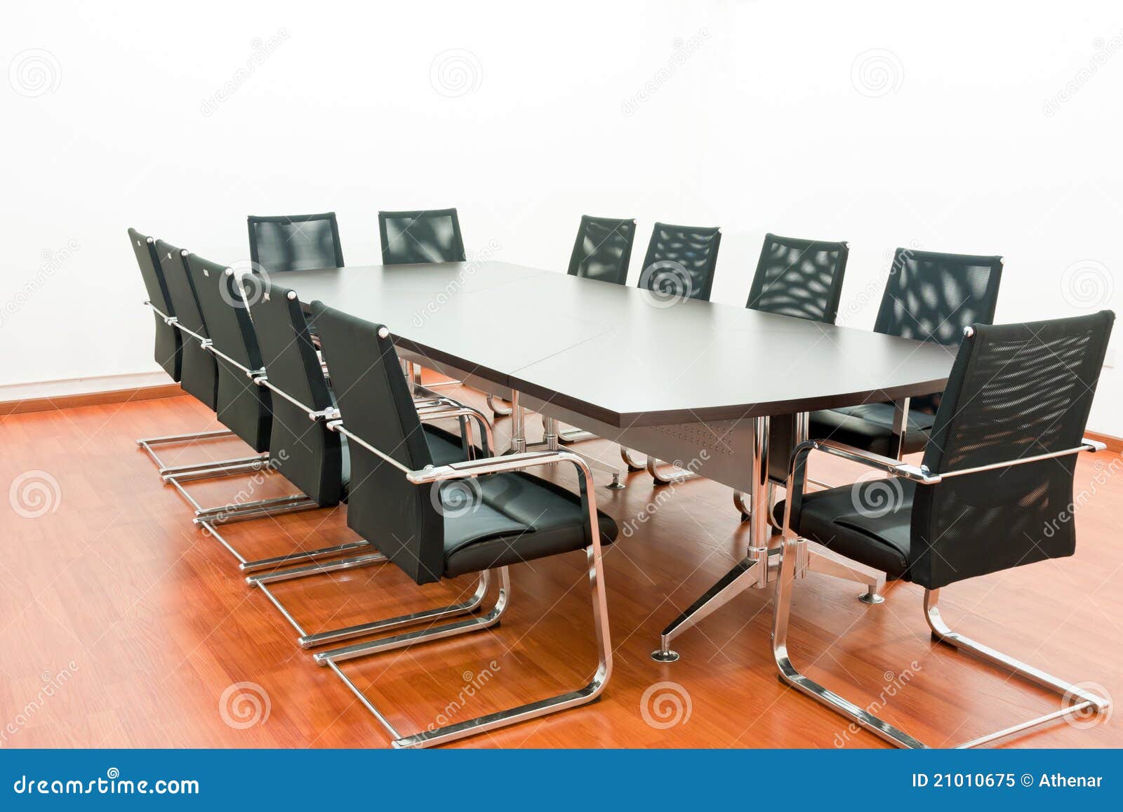 Conference Table and Comfortable Chairs Stock Image - Image of brown ...