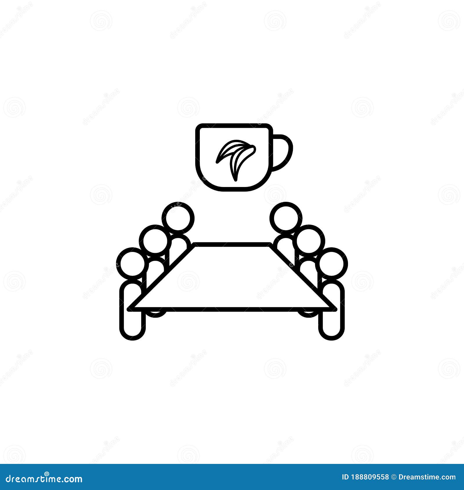Conference Tea Break Icon. Element of Communication Icon for Mobile ...